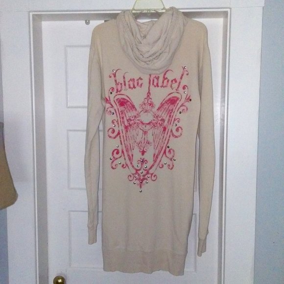 Blac Label | Jackets & Coats | Blac Label Pink Y2k Cream Knee Long ...